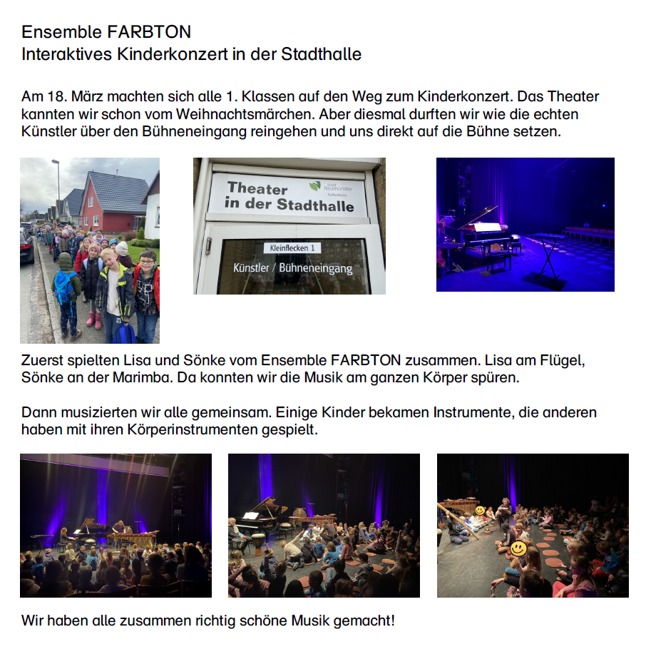 Jahrgang 1 - Grundschule Wittorf Neumünster